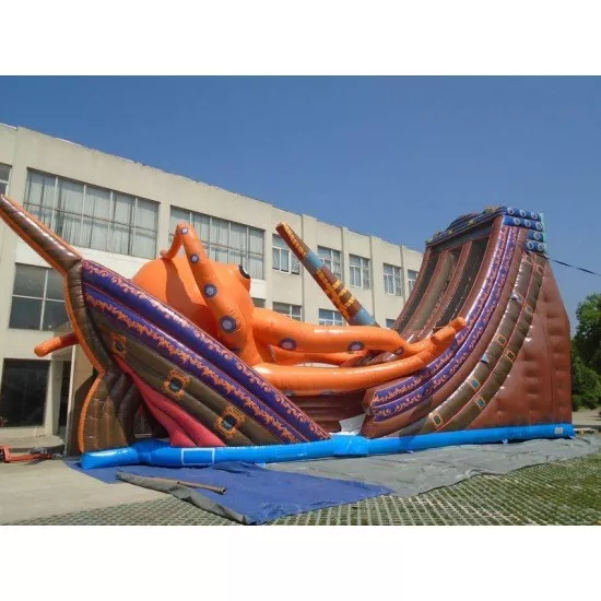 Kraken Inflatable Pirate Ship Slide, Kraken Inflatable Pirate Ship ...